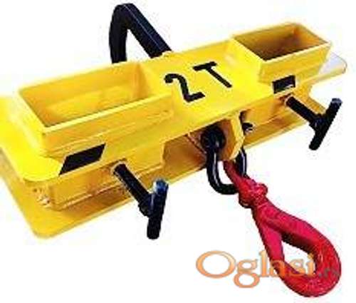 Greda (traverza), za viljuškar sa okretnim kukom nosivosti 2000 kg. Model “b”