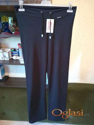 Nova zenska pamucna trenerka donji deo Step Crna 3XL Novo