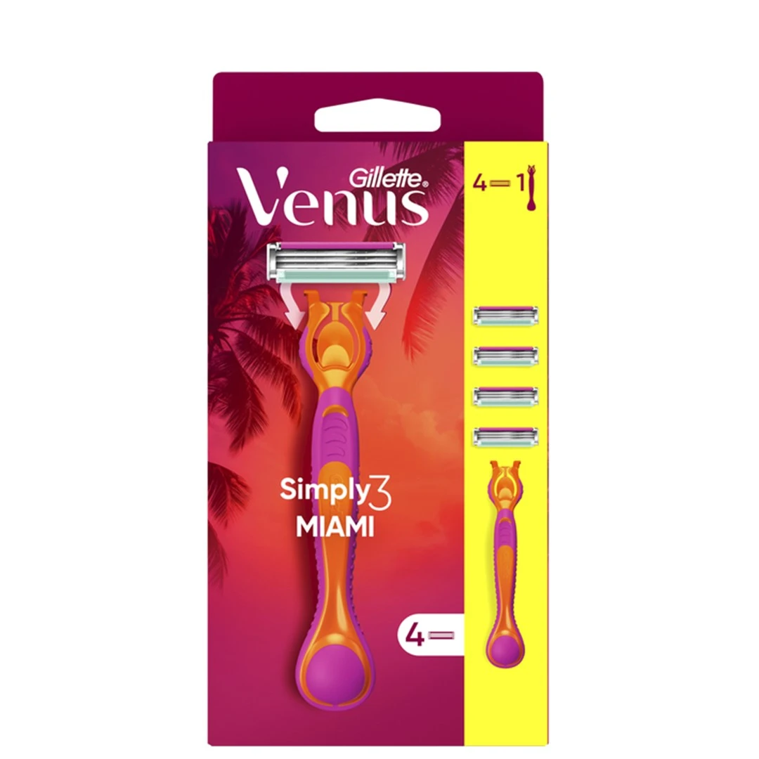 GILLETTE BRIJAČ VENUS SMOOTH 3 MIAMI DRŠKA + 4 DOPUNE