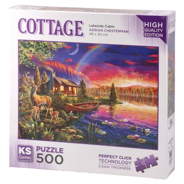 Cottage, slagalica, kuća na jezeru, 500 delova