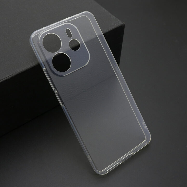 Futrola ULTRA TANKI PROTECT silikon za Xiaomi Redmi Note 14 4G providna (bela)