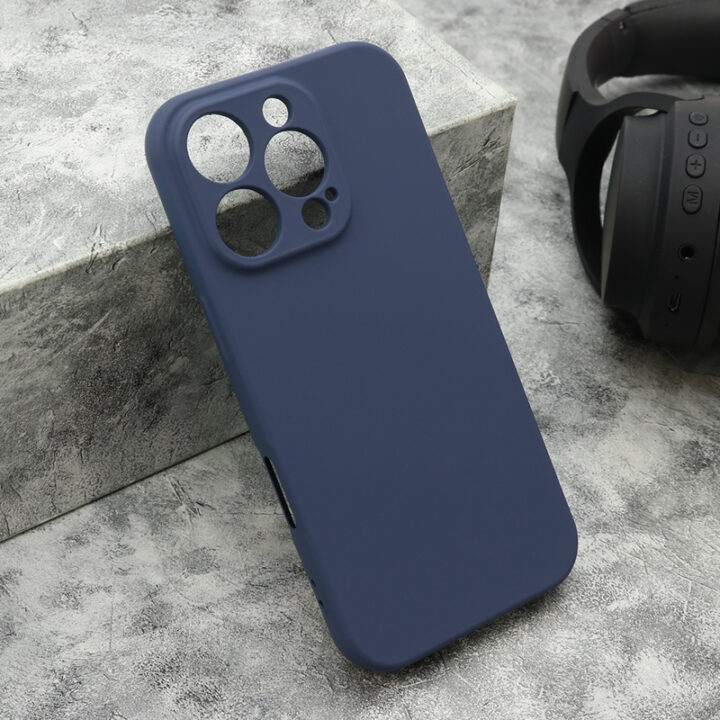 FUTROLA VELVET TOUCH ZA IPHONE 16 PRO (6.3) TAMNO PLAVA