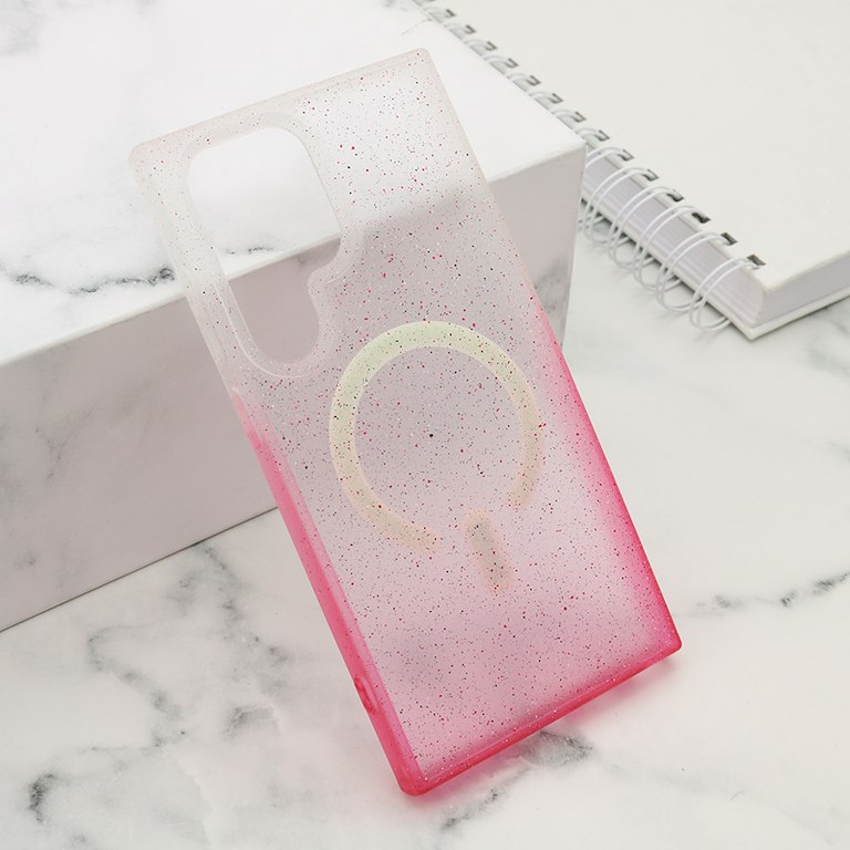 Futrola Starlight MagSafe za Samsung S928B Galaxy S24 Ultra 5G roze