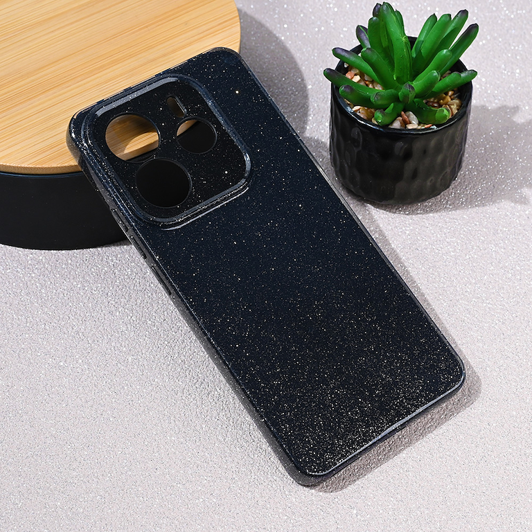 Zastitna maska (futrola) Sparkle Dust - Xiaomi Redmi Note 14 5G crna