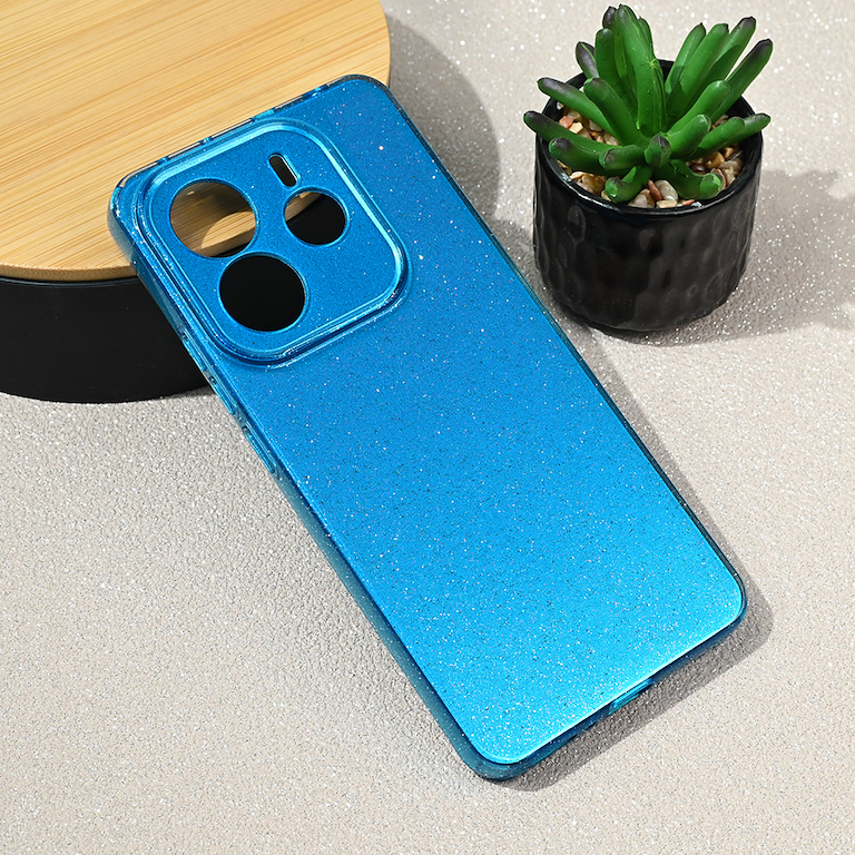 Zastitna maska (futrola) Sparkle Dust - Xiaomi Redmi Note 14 5G svetlo plava