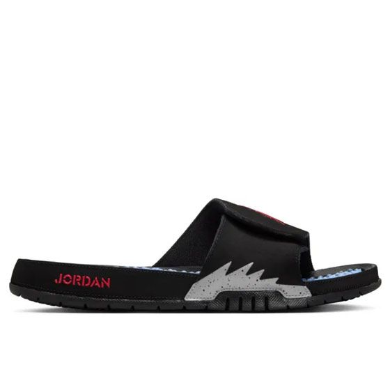 HYDRO 5 RETRO SLIDES 'BLACK/SILVER'