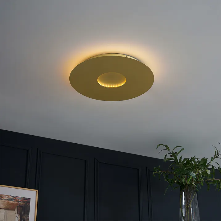 Moderna plafonska lampa zlatna 40cm uklj. LED sa 3-stepenim prigušivanjem - Morning