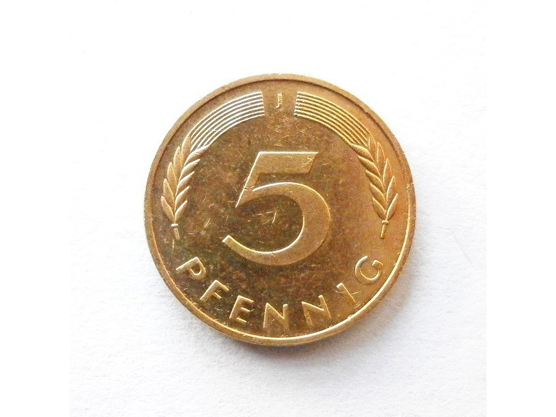 Nemačka 5 feninga 1983 J