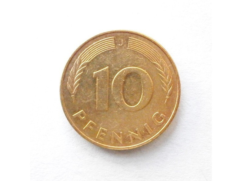 Nemačka 10 feninga 1980 J