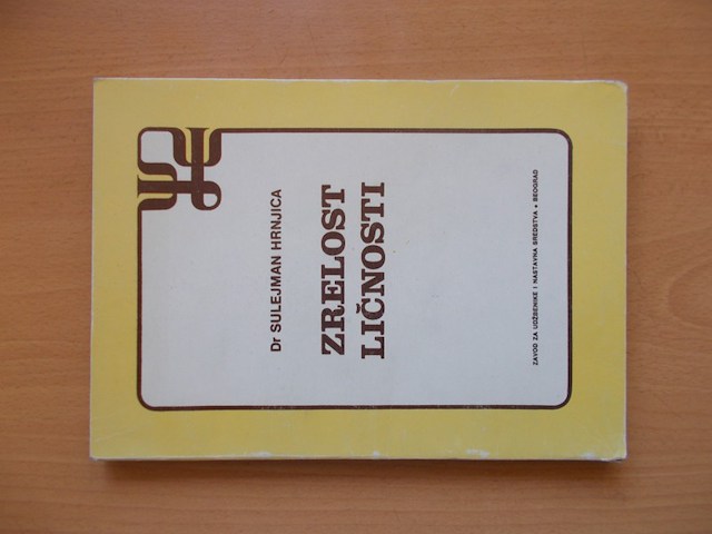 ZRELOST LICNOSTI - DR SULEJMAN HRNJICA