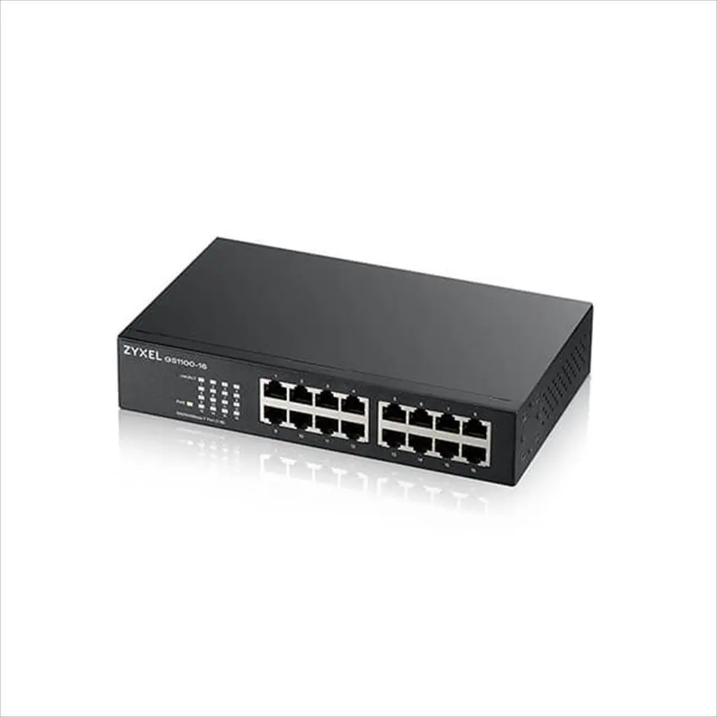 ZYXEL NET prekidač sa 16 GbE portova 10/100/1000 GS1100-16 za montažu u rek