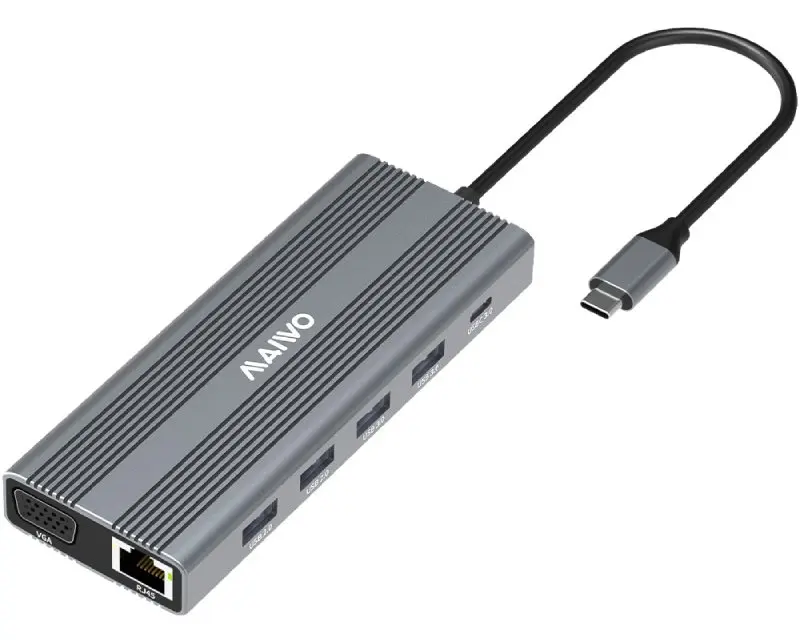MAIWO Docking stanica KH12RHV, USB tip C, Crni