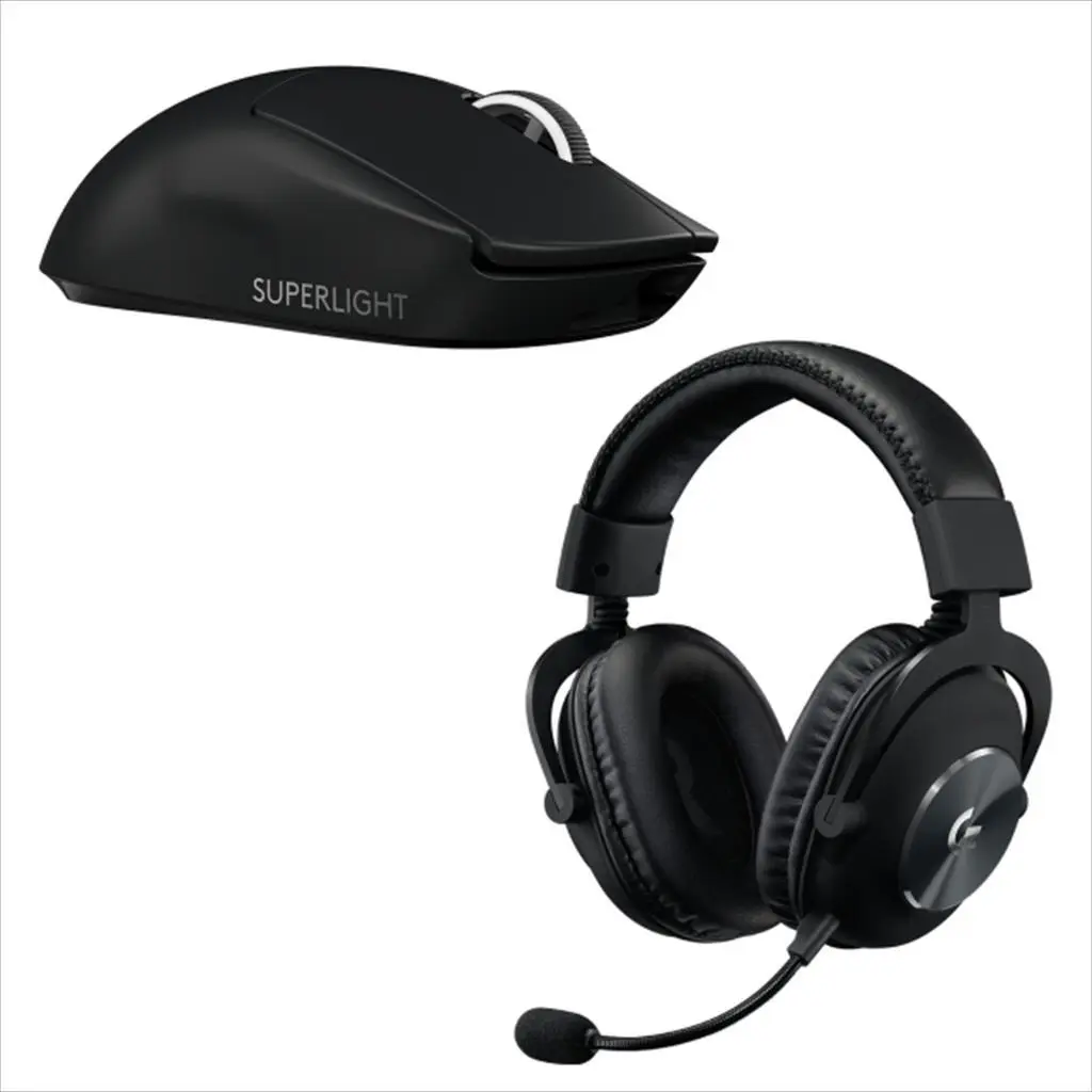 Logitech G Set miš + slušalice bežični G Pro Ks Superlight crni + G Pro Ks crni, 991-000537