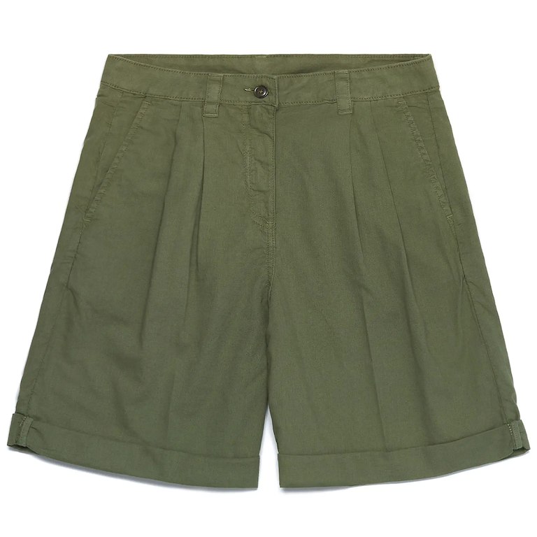 Robe di Kappa Ženski šorts Yvonne light linen, Maslinasti