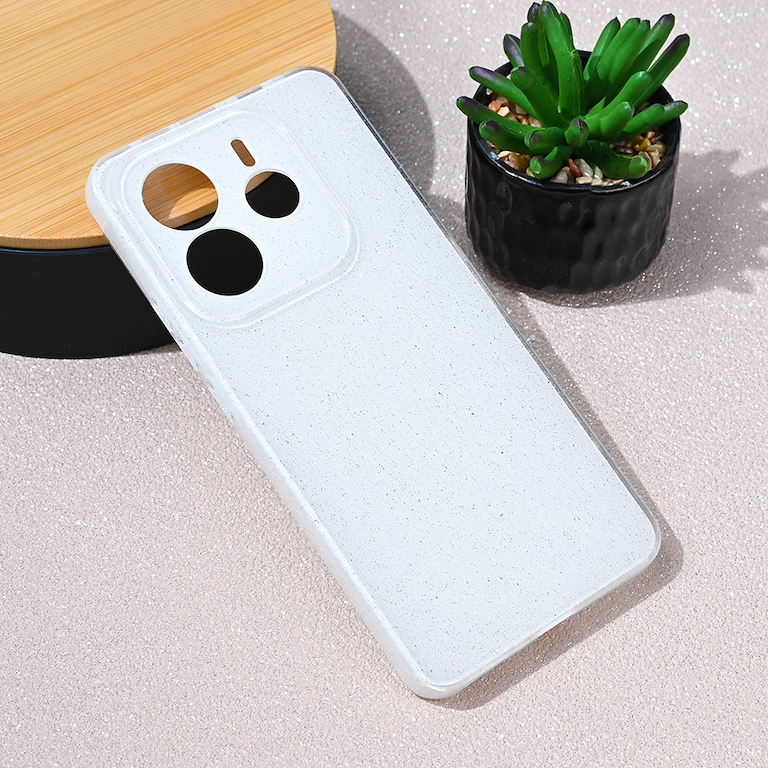 Futrola Sparkle Dust za Xiaomi Redmi Note 14 5G bela