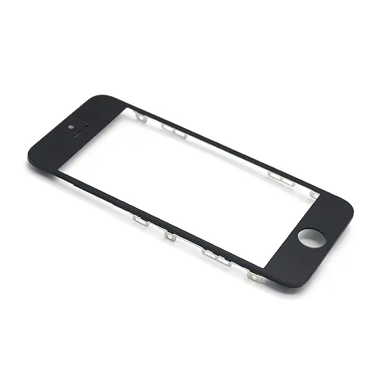 Staklo touch screen-a za Iphone 5S sa frejmom + OCA sticker black