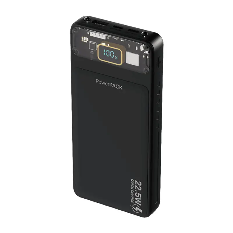 Power bank Fantech T1 10000mAh QC,PD,22.5W crni
