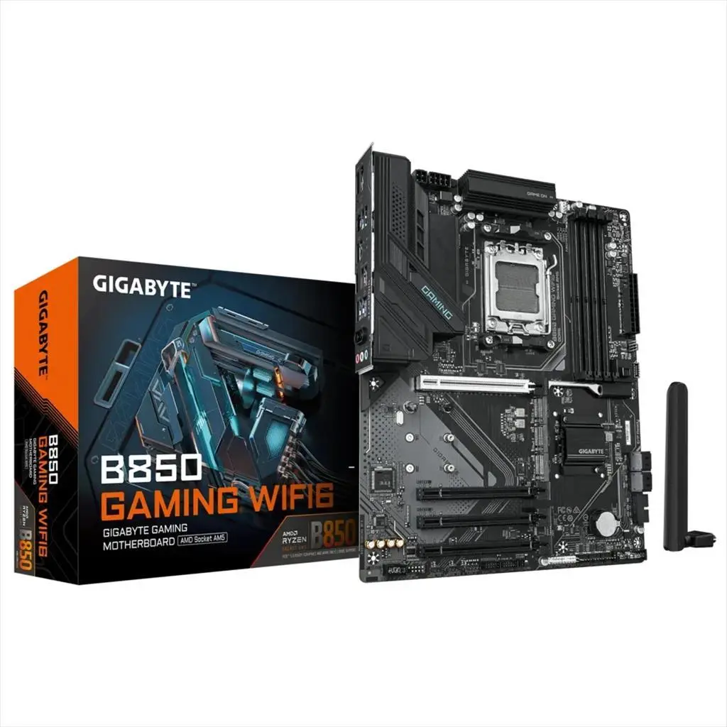 Gigabite matična ploča Am5 B850 Gaming Vifi6 4Ksddr5 8200Mhz (O.C), Dp, Hdmi, Pci-Ek16 4.0, 3Kspci-Ek16 3.0, 3Ksm.2, 4Kssata3, Vi-Fi 6