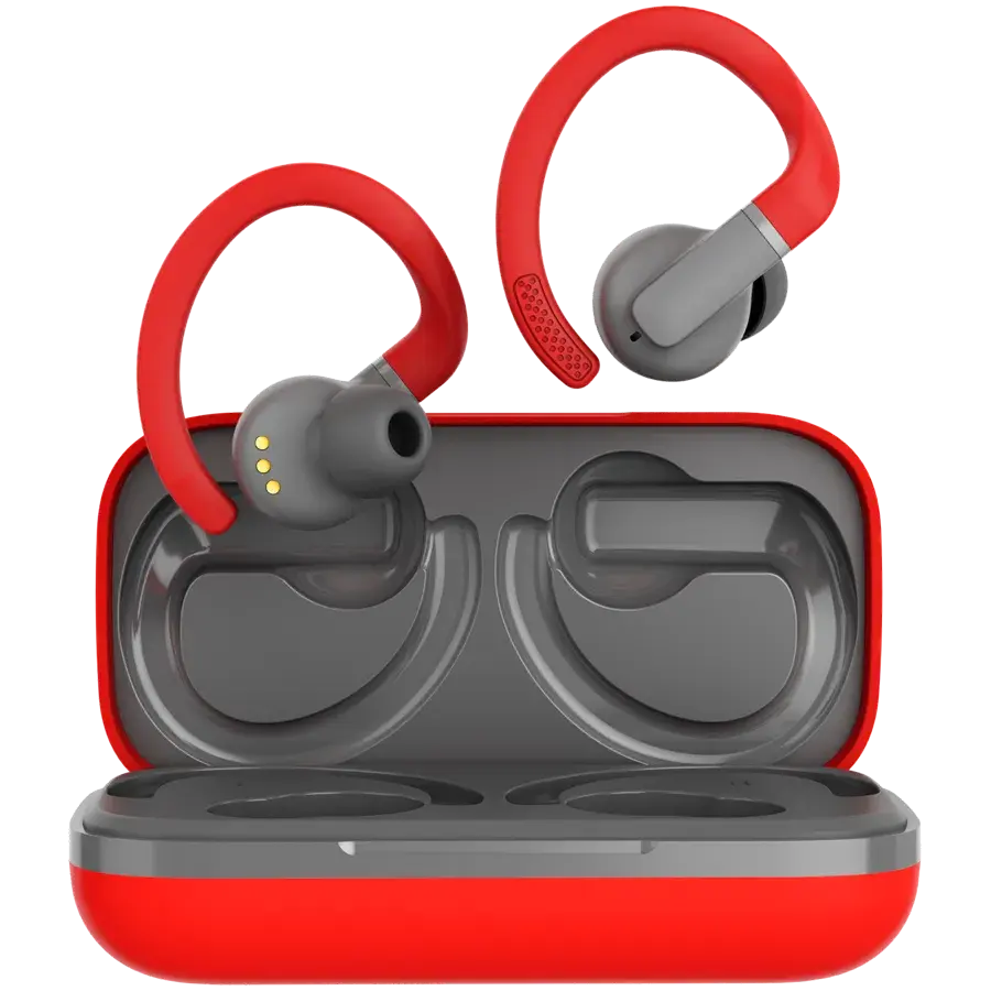 CANYON Slušalice OnRun 11 Sport Wireless charge, Crvene