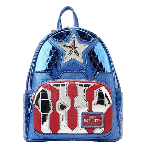 Ranac za decu Marvel Shine Captain America Cosplay, Plavi