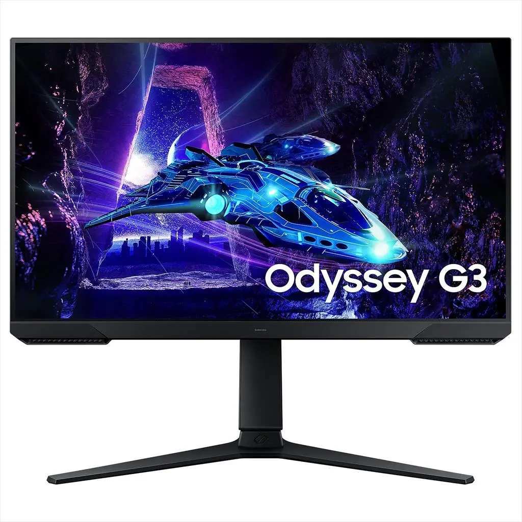Samsung monitor 24" Odissei G3 S24Dg300Eu, 180Hz, 1920Ks1080, Dp, Hdmi, Va 16:9, Pivot, Amd Freesinc, crni