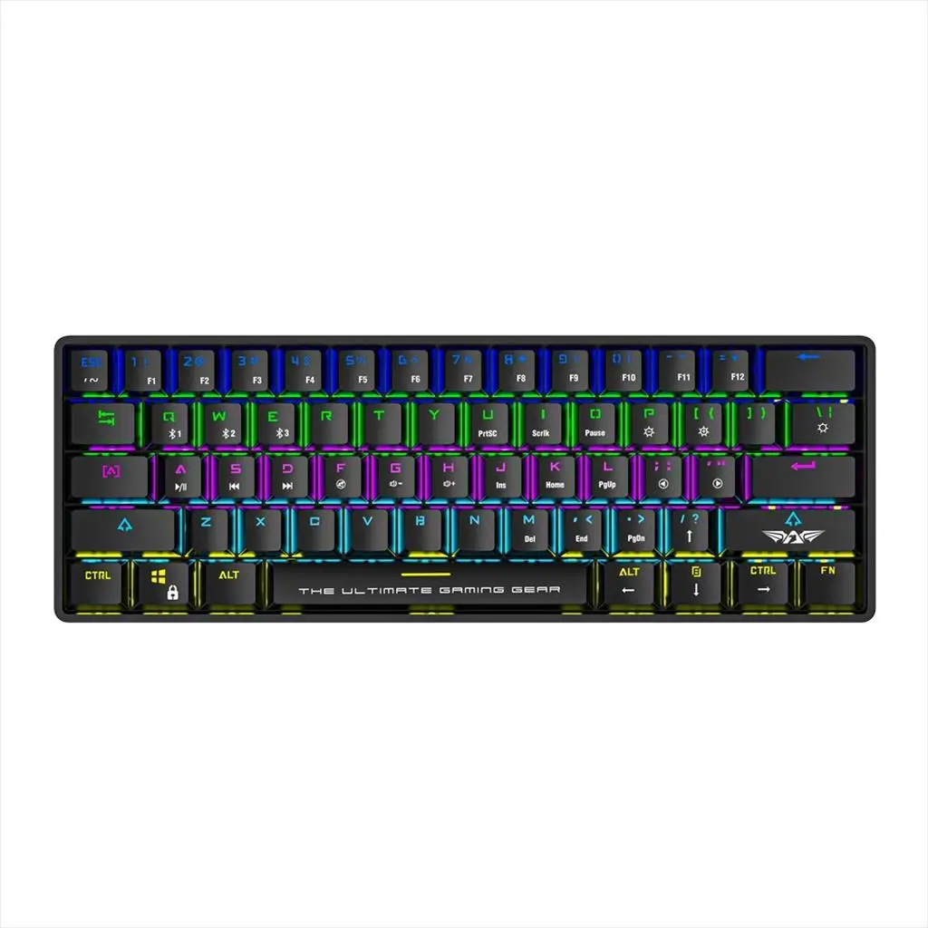 Armagedon mehanička tastatura MBA-61R Starling RGB 60% za više uređaјa (žična+Bluetooth), Kevlartech kapice za tastere, brza zamena