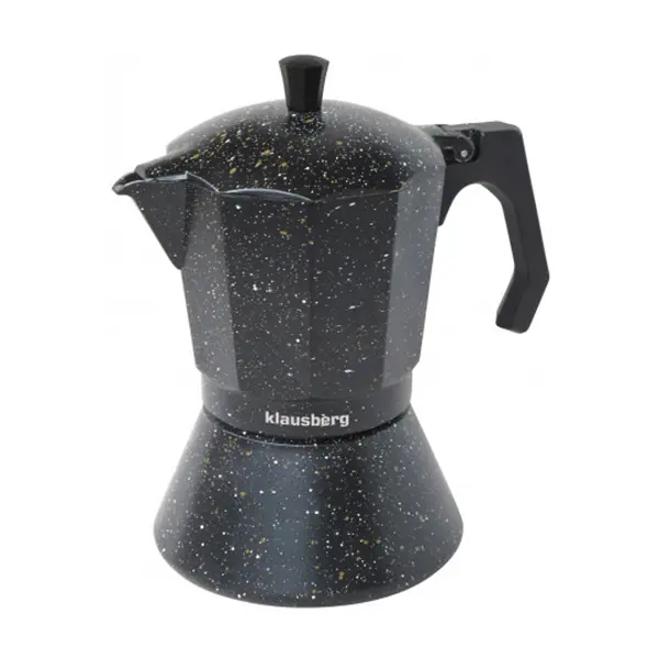 Klausberg KB7159 Džezva za espresso kafu, 6 šolja, Crna