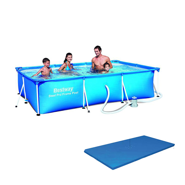 Set bazen 400x211x81cm sa pumpom i prekrivačem Bestway 56424/58107