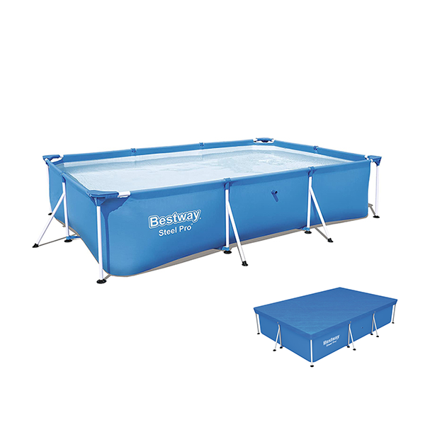 Set bazen Steel Pool 300x201x66cm sa prekrivačem Bestway 56404/58106