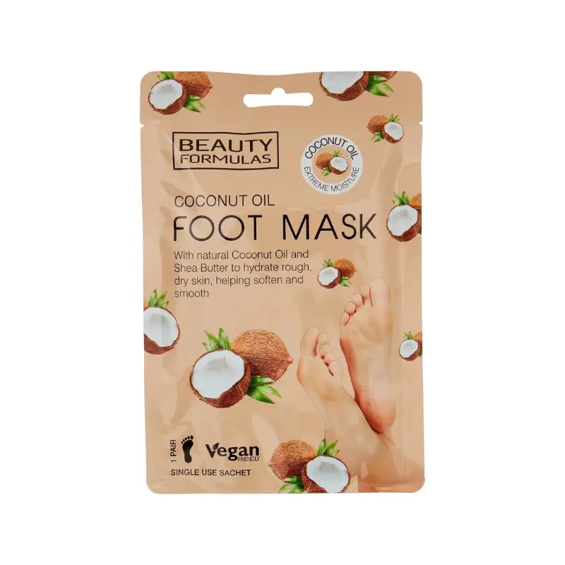 Maska za stopala Beauty Formulas - kokos