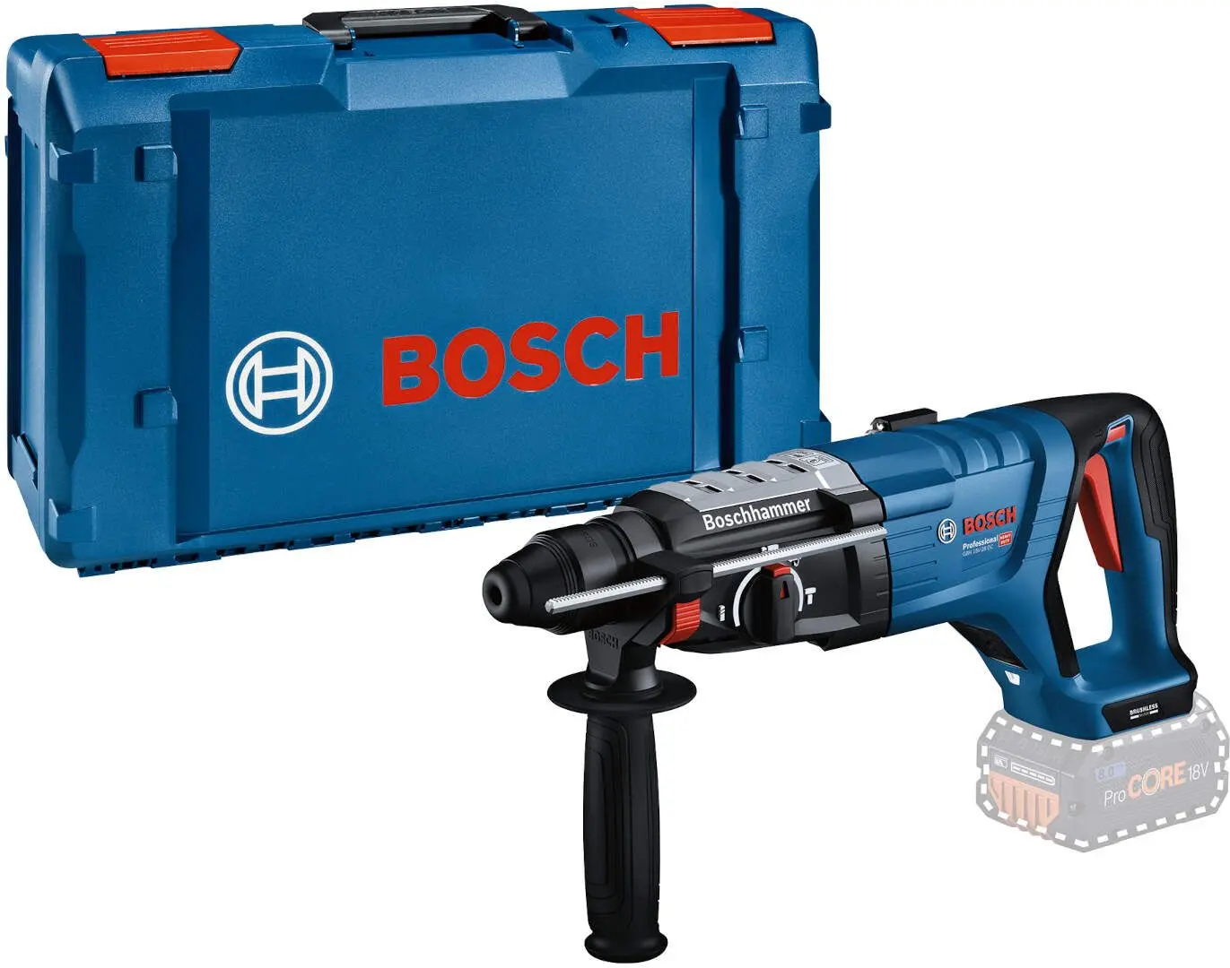 Bosch Akumulatorski elektro-pneumatski čekić / bušilica GBH 18V-28 D Solo, bez akumulatora i punjača u XL-BOXX-u sa uloškom 0611919004