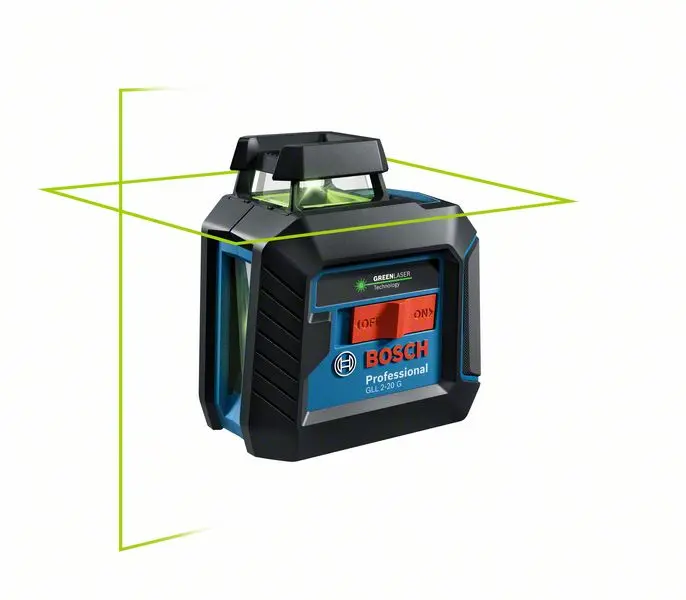 Bosch plavi alat GLL 2-20 G samonivelišući linijski laser 360° + tašna + stativ - zeleni zrak, 0601065001