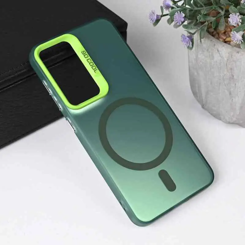 Maska Magsafe Clear za Samsung S931B Galaxy S25 zelena