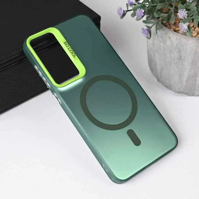 Maska Magsafe Clear za Samsung S936B Galaxy S25 Plus zelena