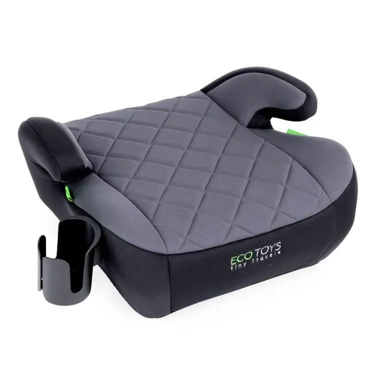 ECO TOYS Buster auto sedište sa držačem za čašu, 125-150cm, siva