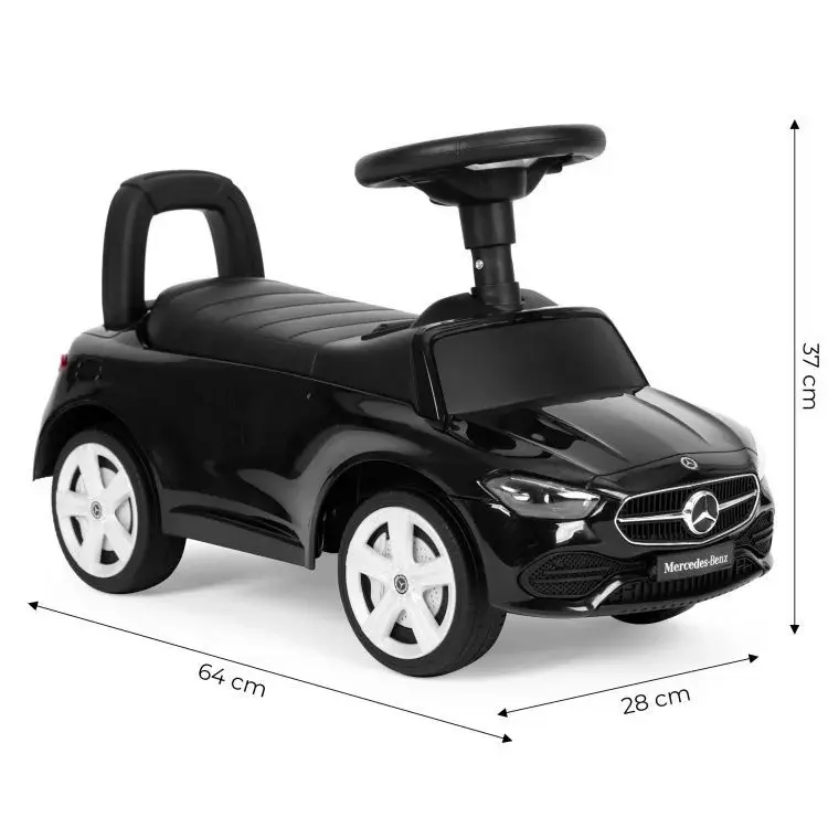 ECO TOYS Guralica Mercedes C CLASS sa interaktivnim volanom i zvucima, crna