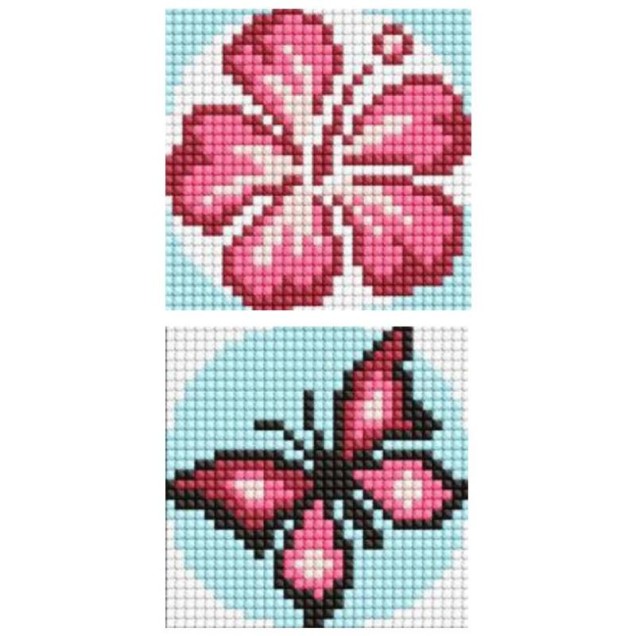 Diamond Stickers 2kom. 9x9cm