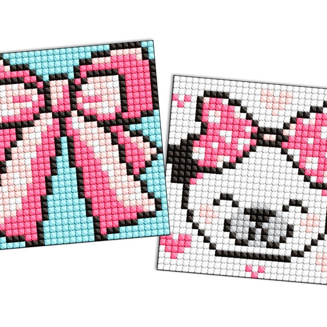 Diamond Stickers 2kom 9x9cm