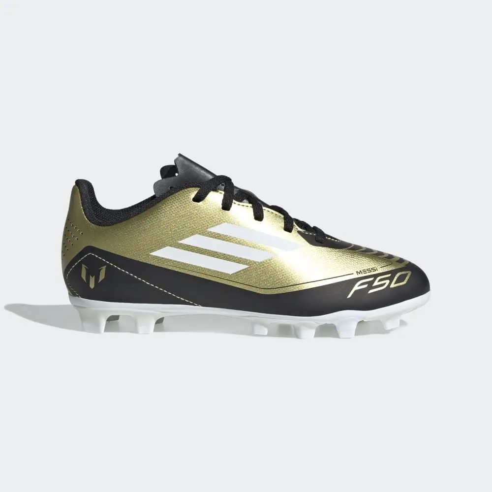 ADIDAS Kopačke za dečake F50 Club FxG Messi, Crno-zlatne