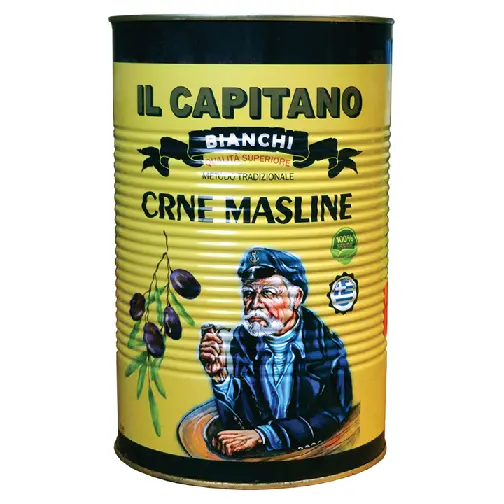 IL CAPITANO Crne masline sa košticom u limenci, 2.5kg