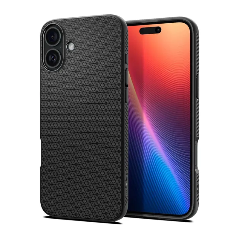 Maska za iPhone 16 Spigen Liquid Air crna