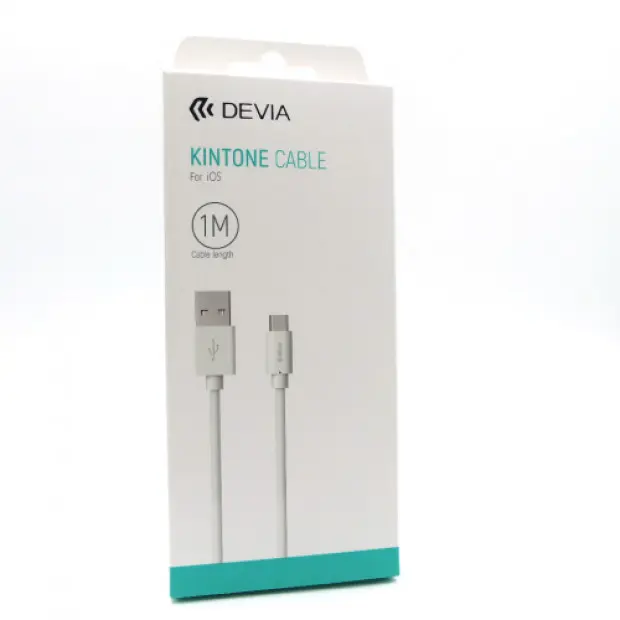 Devia USB Kabl Kintone, Lightning, 1A, 1m, Beli