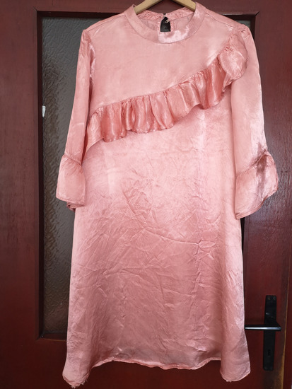 Vintage atenska haljina / spavacica u rokoko stilu