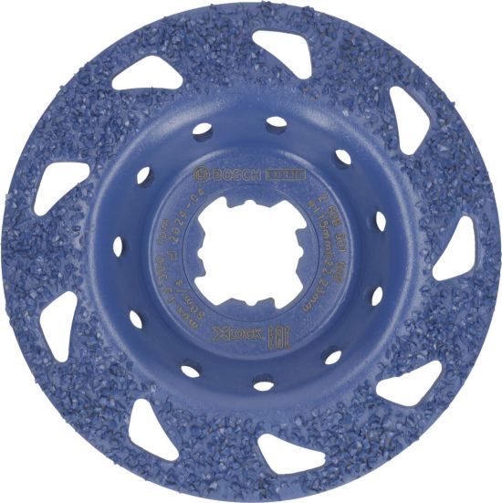 Bosch EXPERT Multi Material Carbide glava za brušenje, srednja, pod uglom, X-LOCK, 115 mm, 22,23 mm (2608901688)