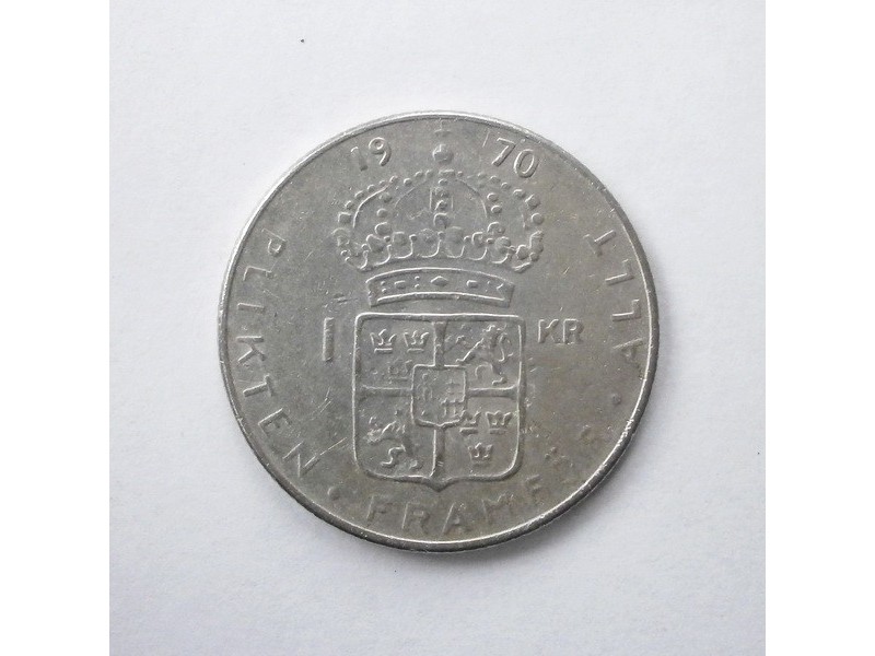 Švedska 1 kruna 1970