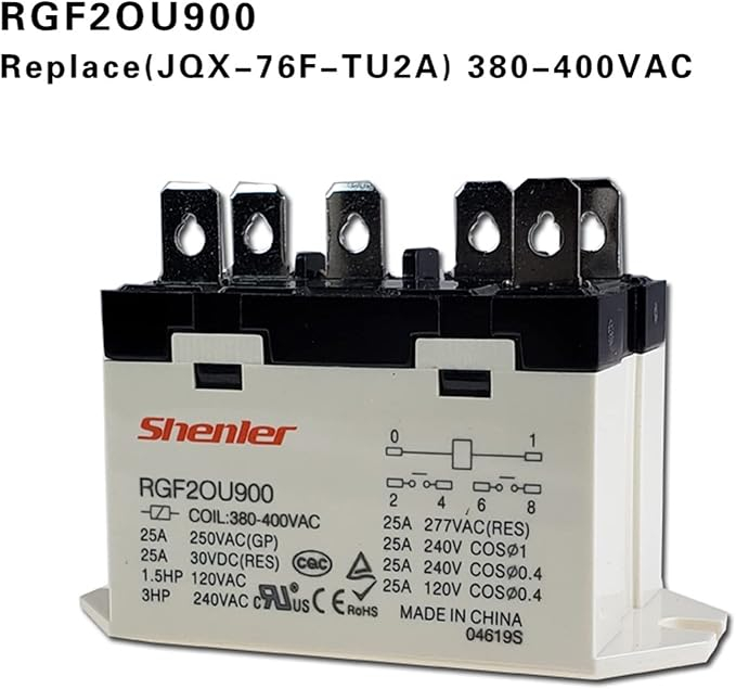 RELE FRITEZE PROFESSIONAL JQX-76F-TU-20A 200-240V