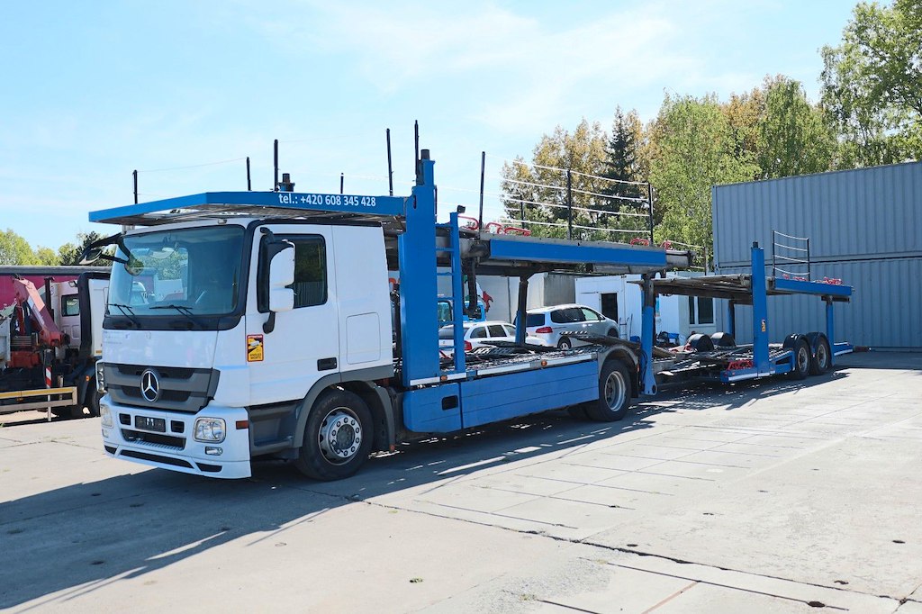 Mercedes-Benz Actros 1841 Car transporter + Trailer autotransporter + prikolica autotransportera