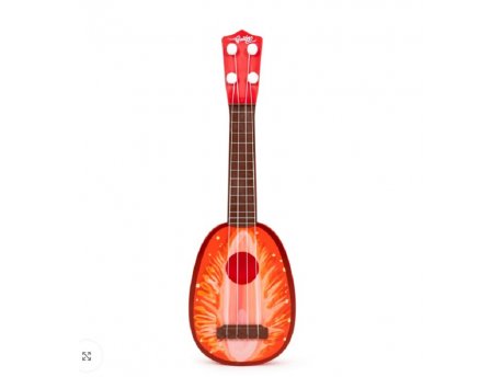ECO TOYS Ukulele gitara za decu četiri žice jagoda