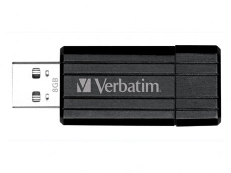 VERBATIM USB Flash 8GB pinstripe 2.0 crni