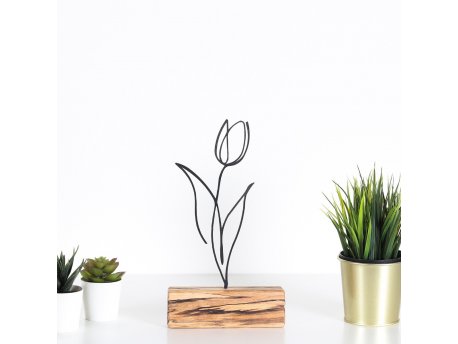 WALLXPERT Dekoracija Tulip Black
